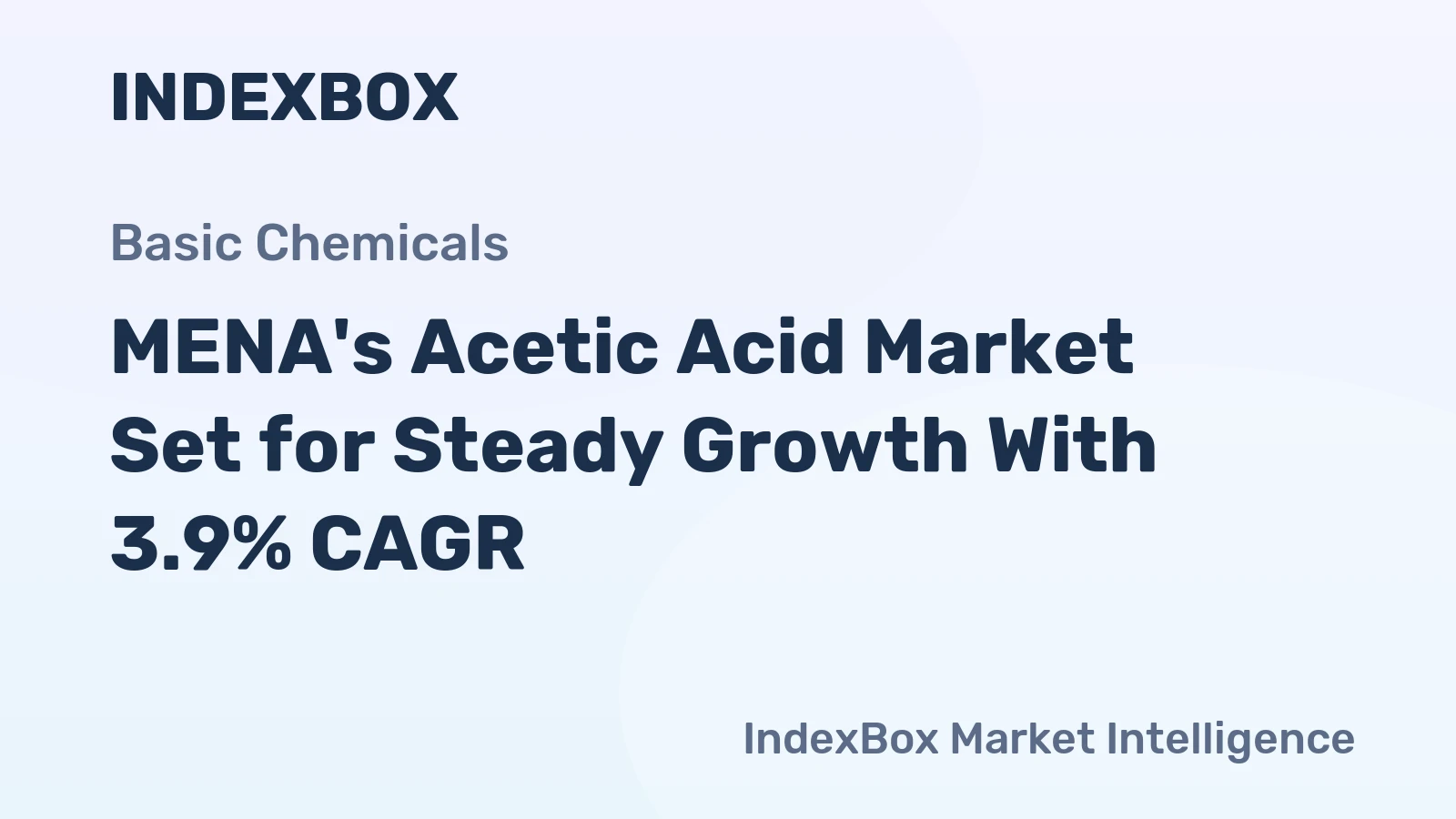 MENA's Acetic Acid Market Set for Steady Growth With 3.9% CAGR