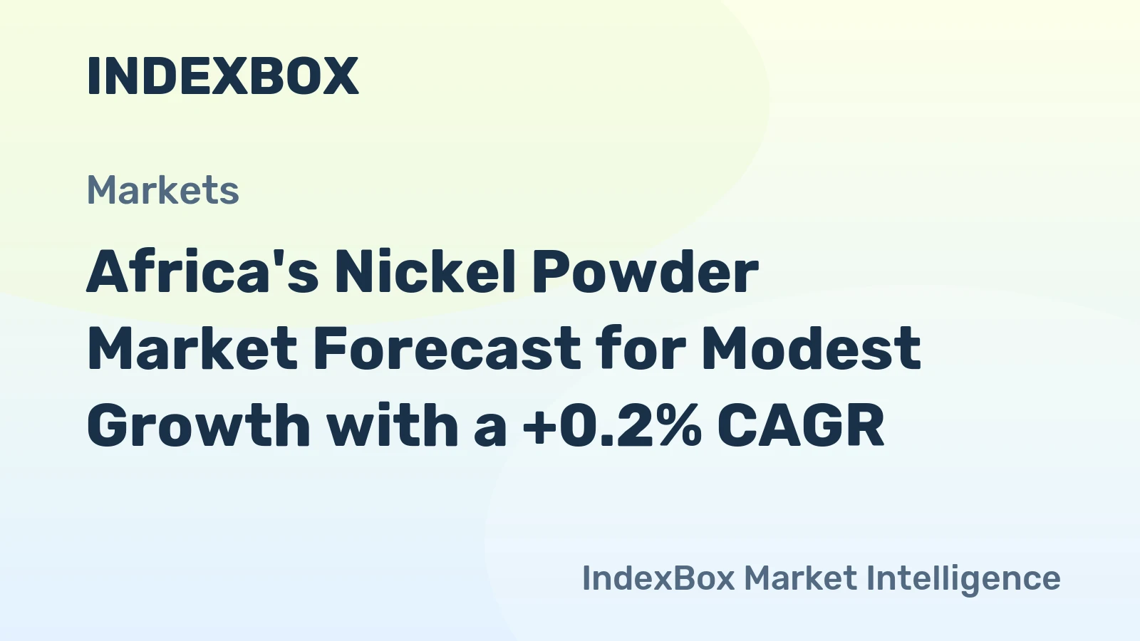 Africa's Nickel Powder Market Forecast for Modest Growth with a +0.2% CAGR