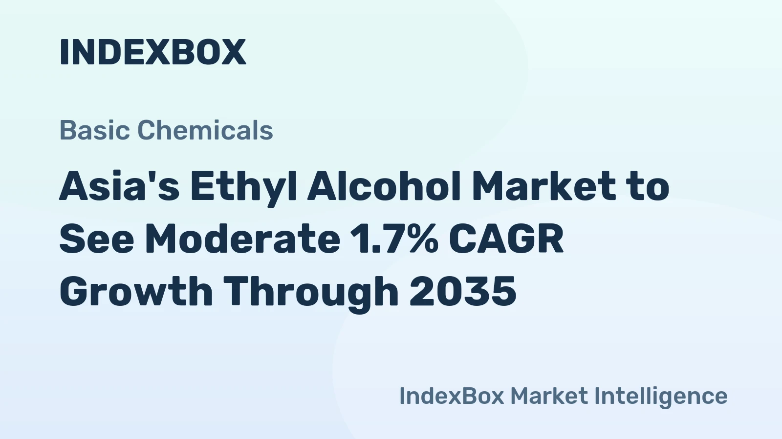 Asia's Ethyl Alcohol Market to See Moderate 1.7% CAGR Growth Through 2035