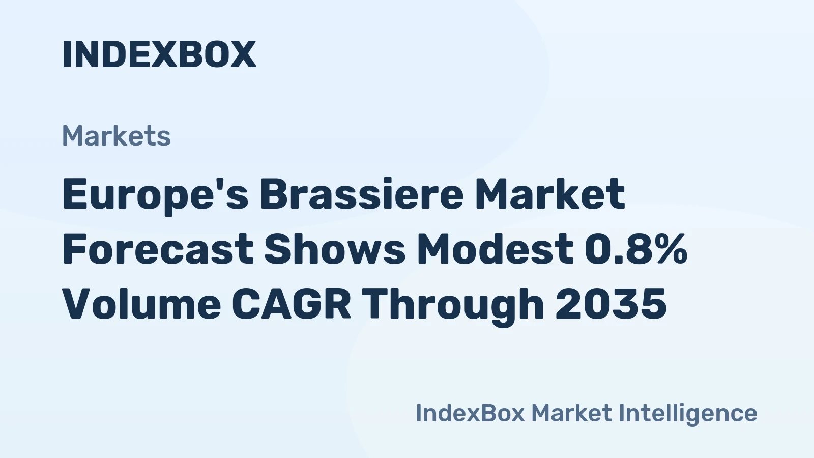 Europe's Brassiere Market Forecast Shows Modest 0.8% Volume CAGR Through 2035