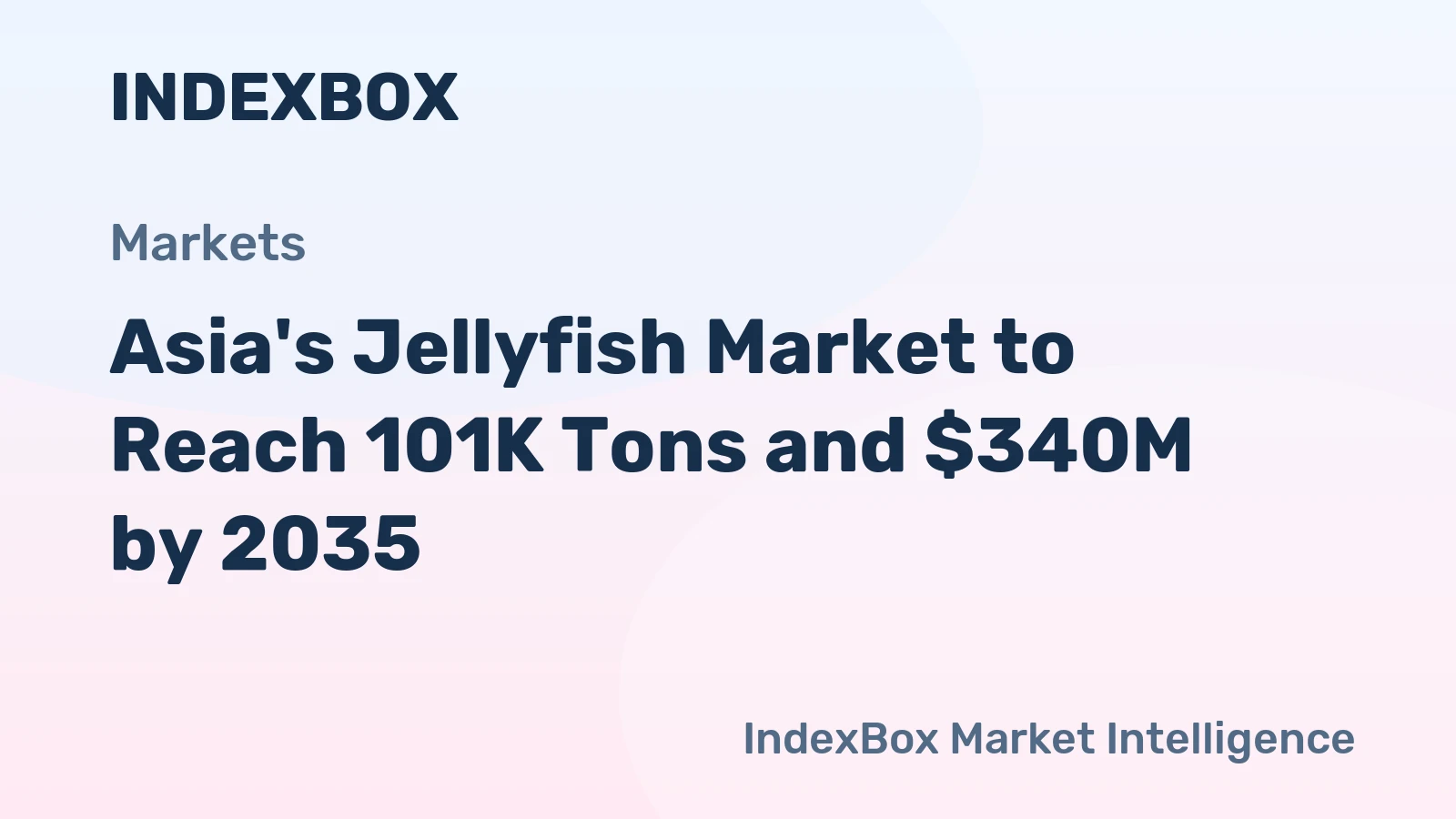 Asia's Jellyfish Market to Reach 101K Tons and $340M by 2035