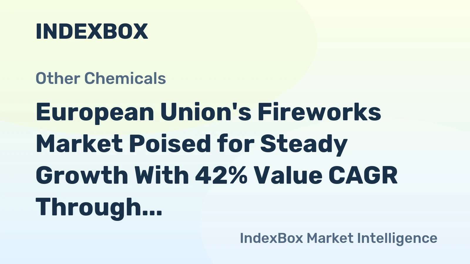 European Union's Fireworks Market Poised for Steady Growth With 42% Value CAGR Through 2035
