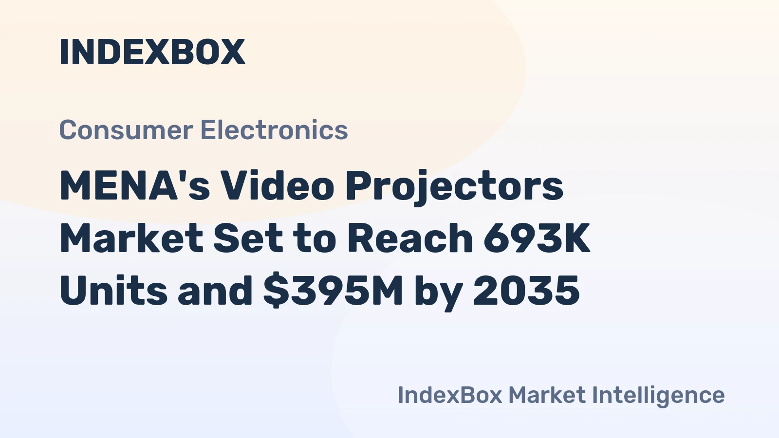 MENA's Video Projectors Market Set to Reach 693K Units and $395M by 2035