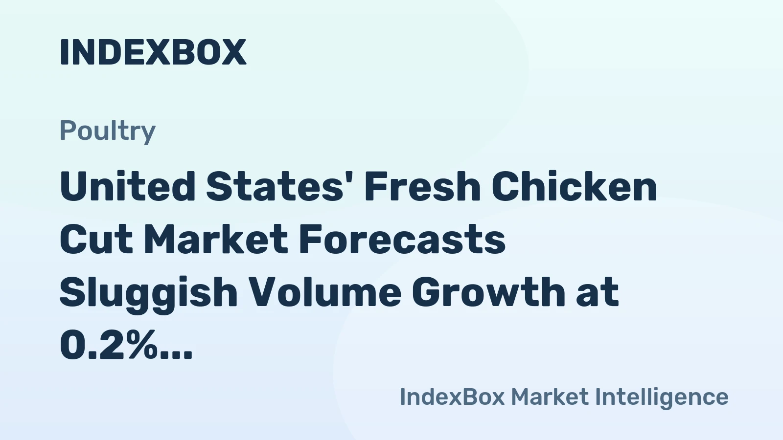 United States' Fresh Chicken Cut Market Forecasts Sluggish Volume Growth at 0.2% CAGR Through 2035