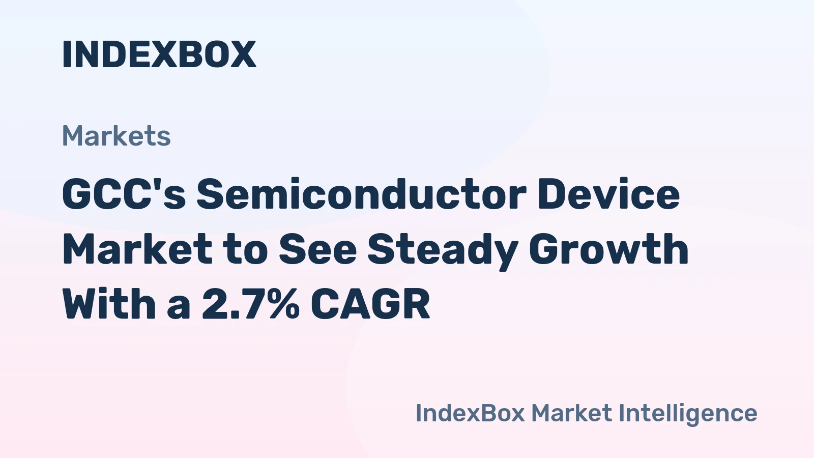 GCC's Semiconductor Device Market to See Steady Growth With a 2.7% CAGR