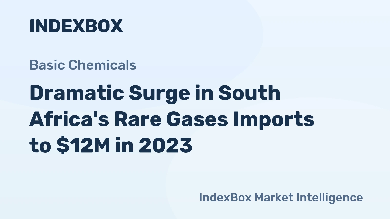 Dramatic Surge in South Africa's Rare Gases Imports to $12M in 2023