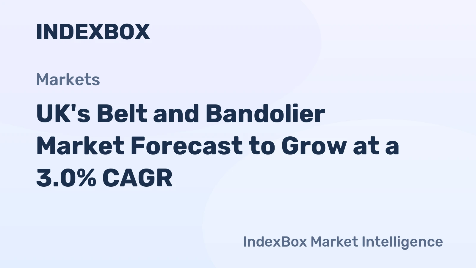 UK's Belt and Bandolier Market Forecast to Grow at a 3.0% CAGR