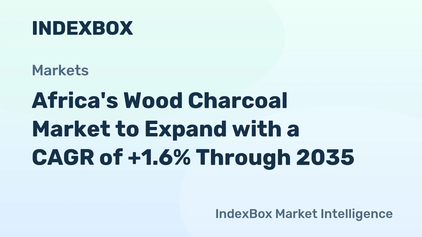 Africa's Wood Charcoal Market to Expand with a CAGR of +1.6% Through 2035