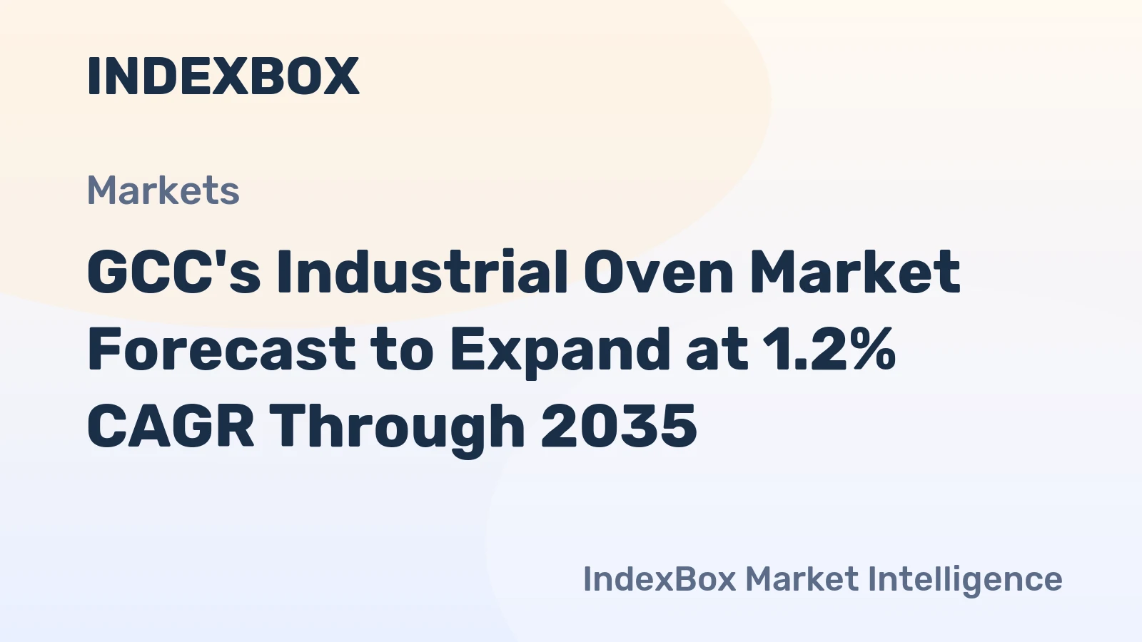 GCC's Industrial Oven Market Forecast to Expand at 1.2% CAGR Through 2035