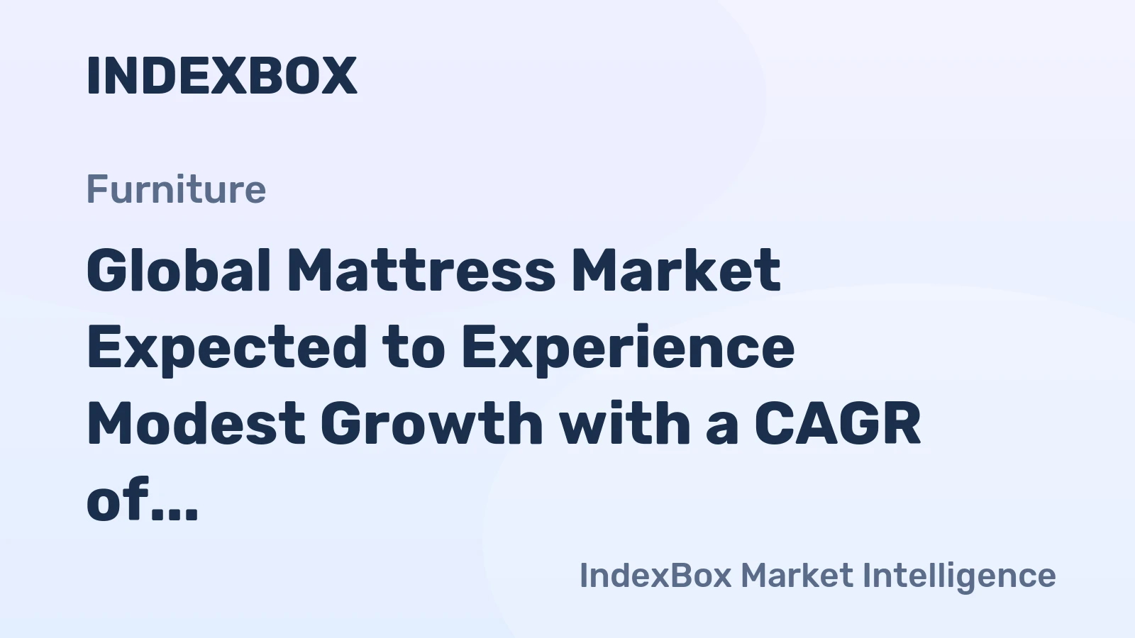 Global Mattress Market Expected to Experience Modest Growth with a CAGR of +0.4% from 2024 to 2035