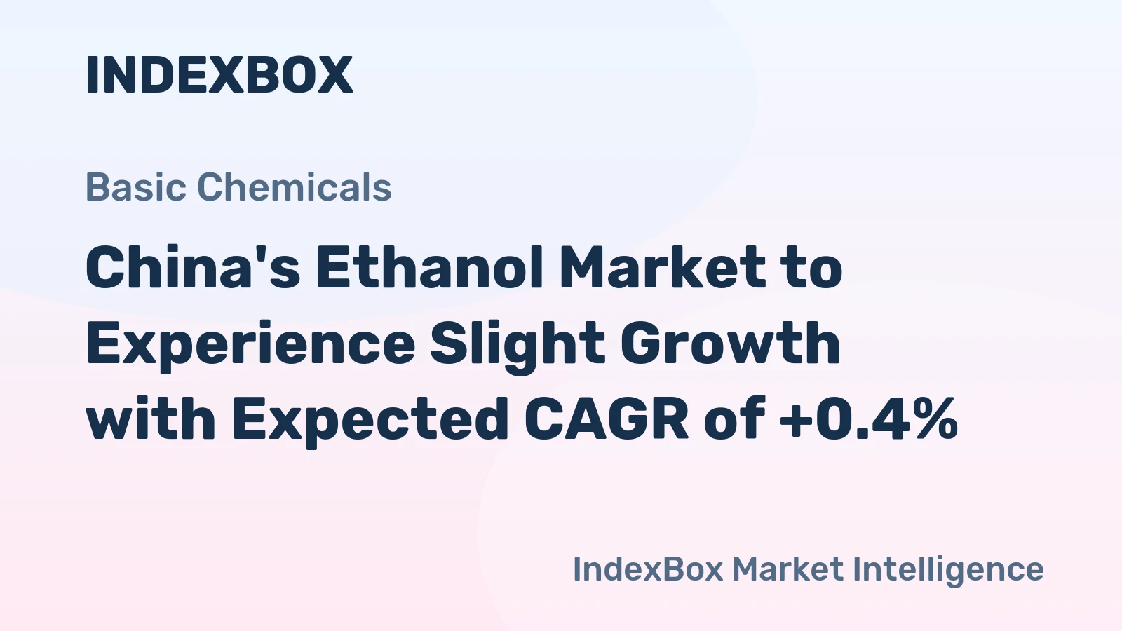 China's Ethanol Market to Experience Slight Growth with Expected CAGR of +0.4%