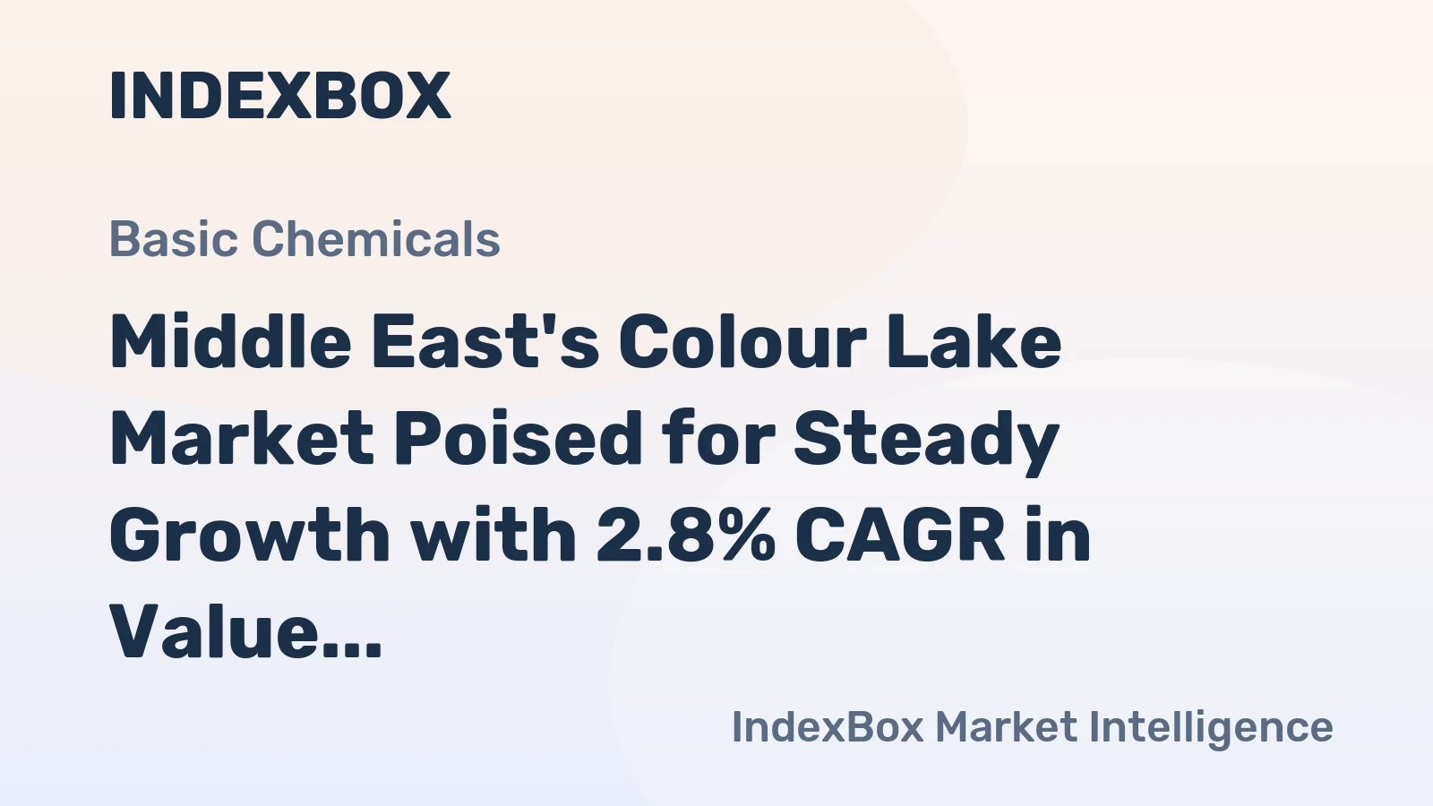Middle East's Colour Lake Market Poised for Steady Growth with 2.8% CAGR in Value Through 2035