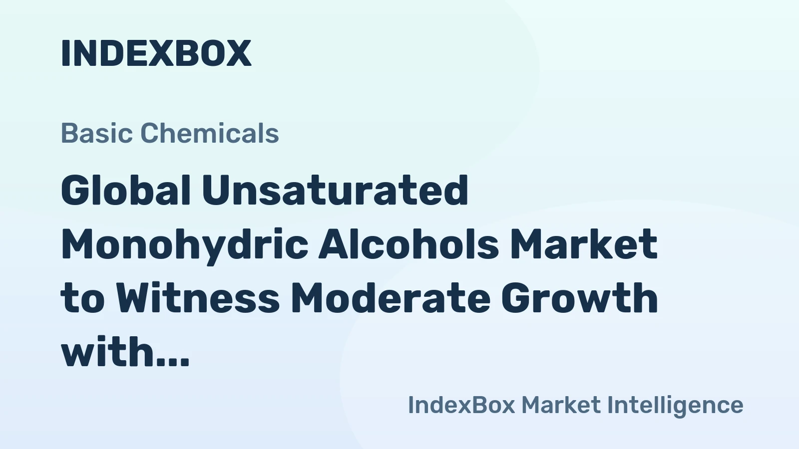 Global Unsaturated Monohydric Alcohols Market to Witness Moderate Growth with a CAGR of +1.0% from 2024 to 2035