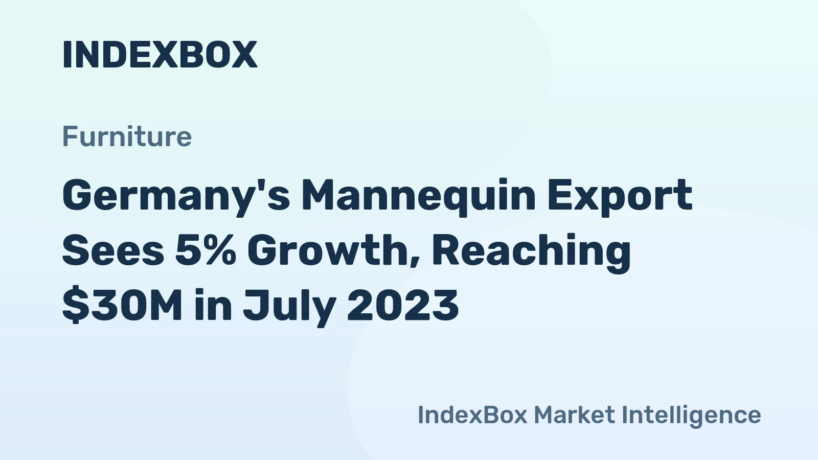 Germany's Mannequin Export Sees 5% Growth, Reaching $30M in July 2023