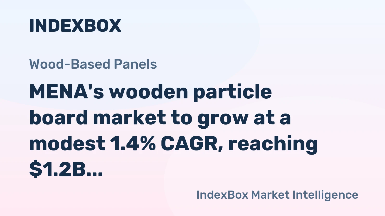 MENA's wooden particle board market to grow at a modest 1.4% CAGR, reaching $1.2B by 2035.