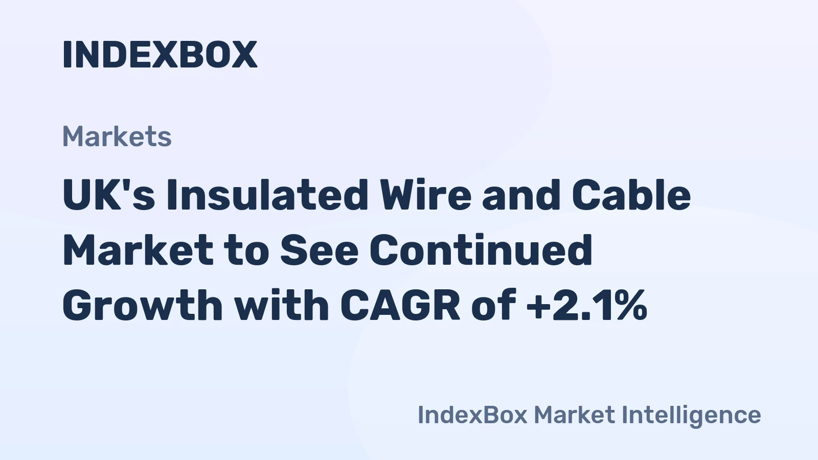 UK's Insulated Wire and Cable Market to See Continued Growth with CAGR of +2.1%