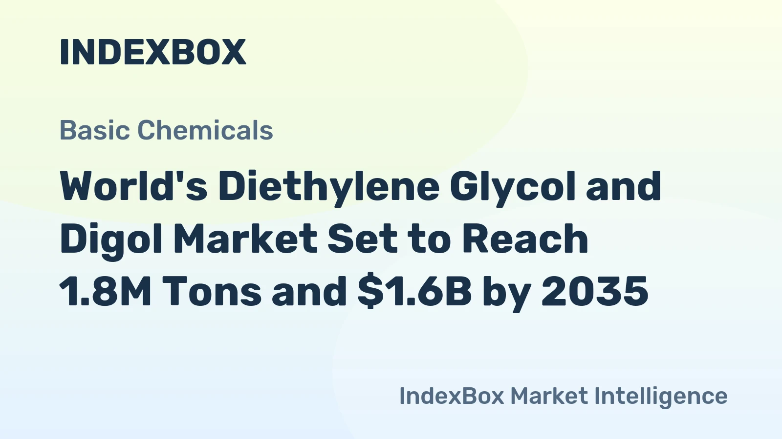 World's Diethylene Glycol and Digol Market Set to Reach 1.8M Tons and $1.6B by 2035