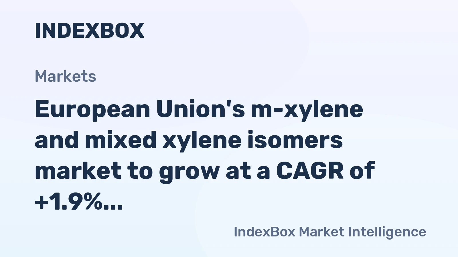 European Union's m-xylene and mixed xylene isomers market to grow at a CAGR of +1.9% by 2035