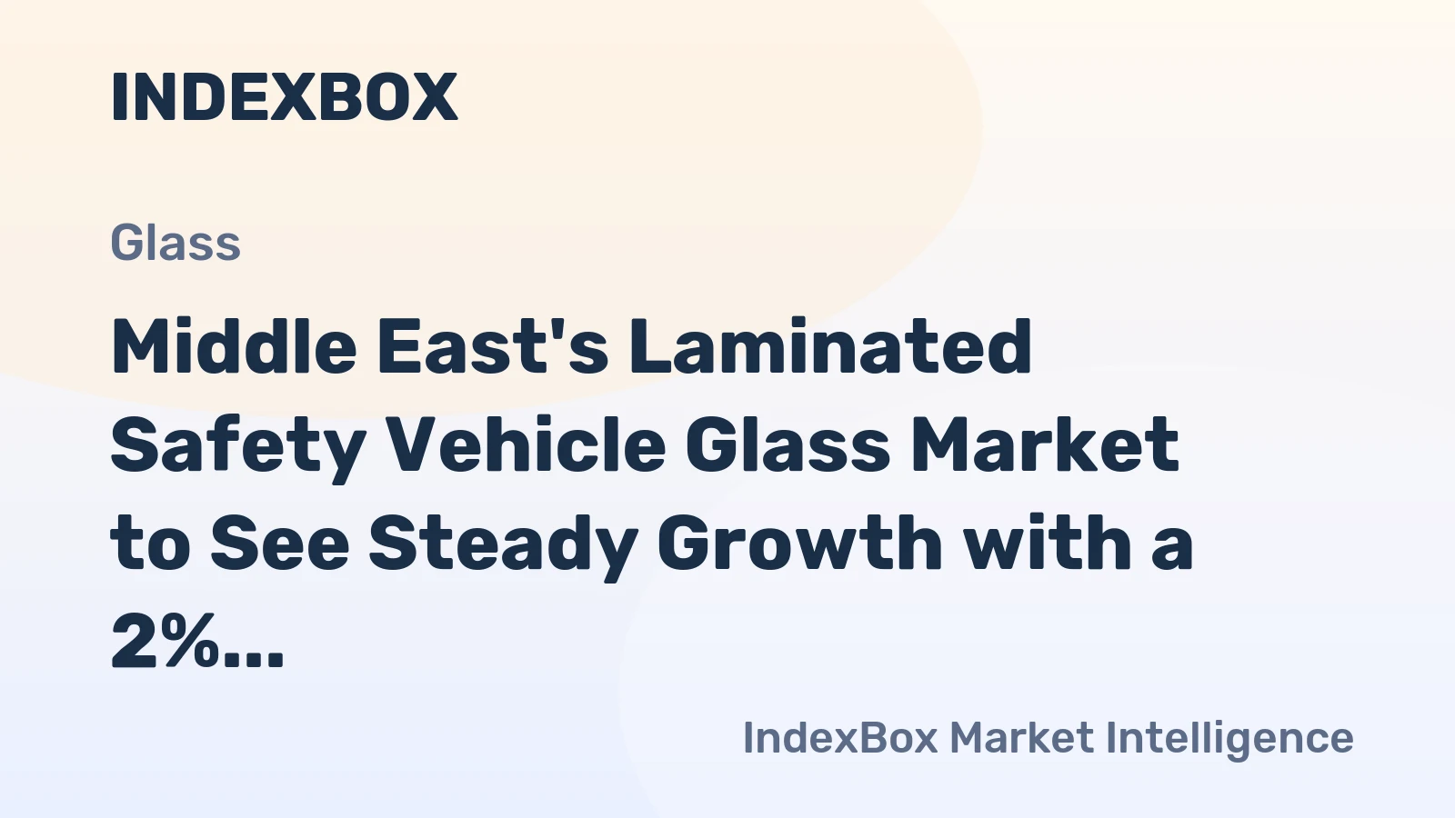 Middle East's Laminated Safety Vehicle Glass Market to See Steady Growth with a 2% CAGR Through 2035