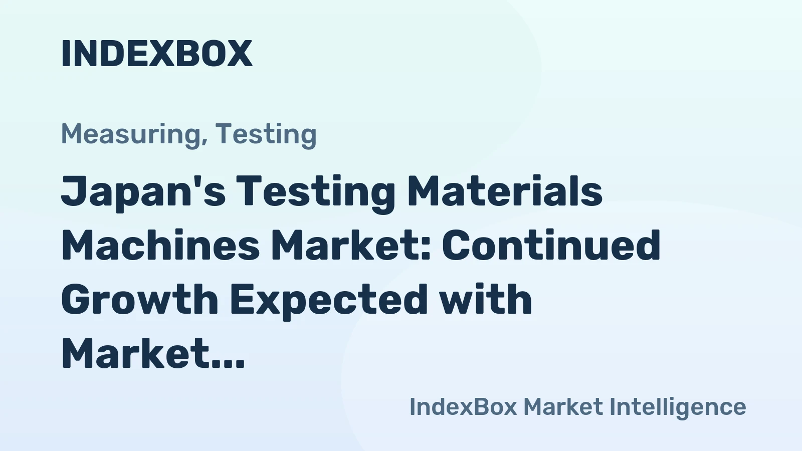 Japan's Testing Materials Machines Market: Continued Growth Expected with Market Volume Reaching 17K Units and Market Value at $52M by 2035