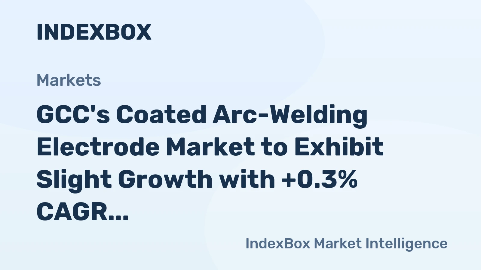 GCC's Coated Arc-Welding Electrode Market to Exhibit Slight Growth with +0.3% CAGR from 2024 to 2035