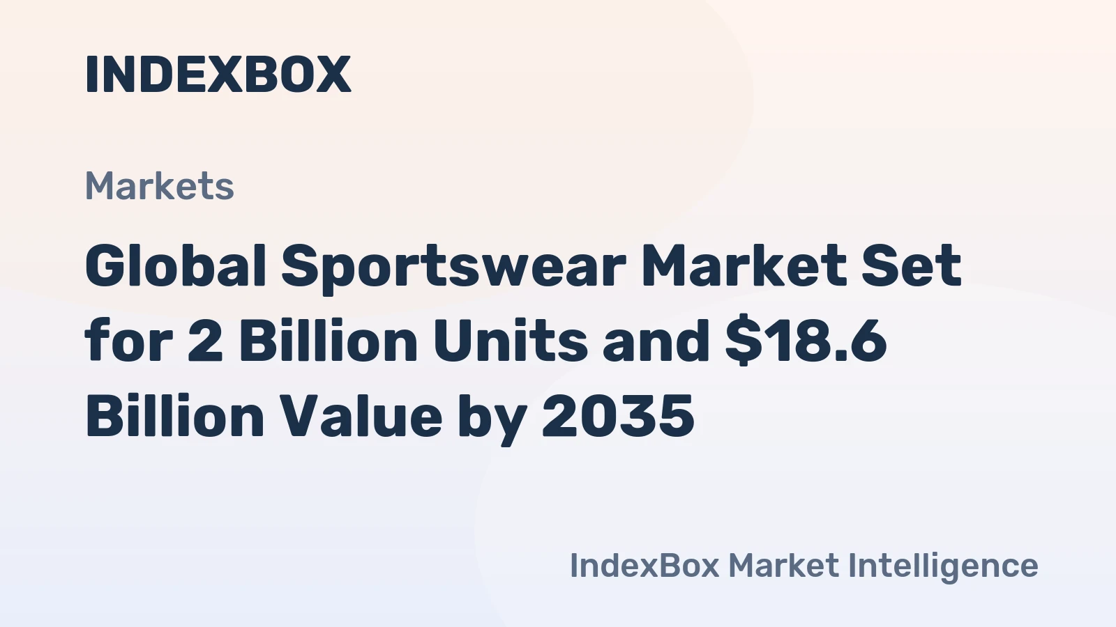 Global Sportswear Market Set for 2 Billion Units and $18.6 Billion Value by 2035