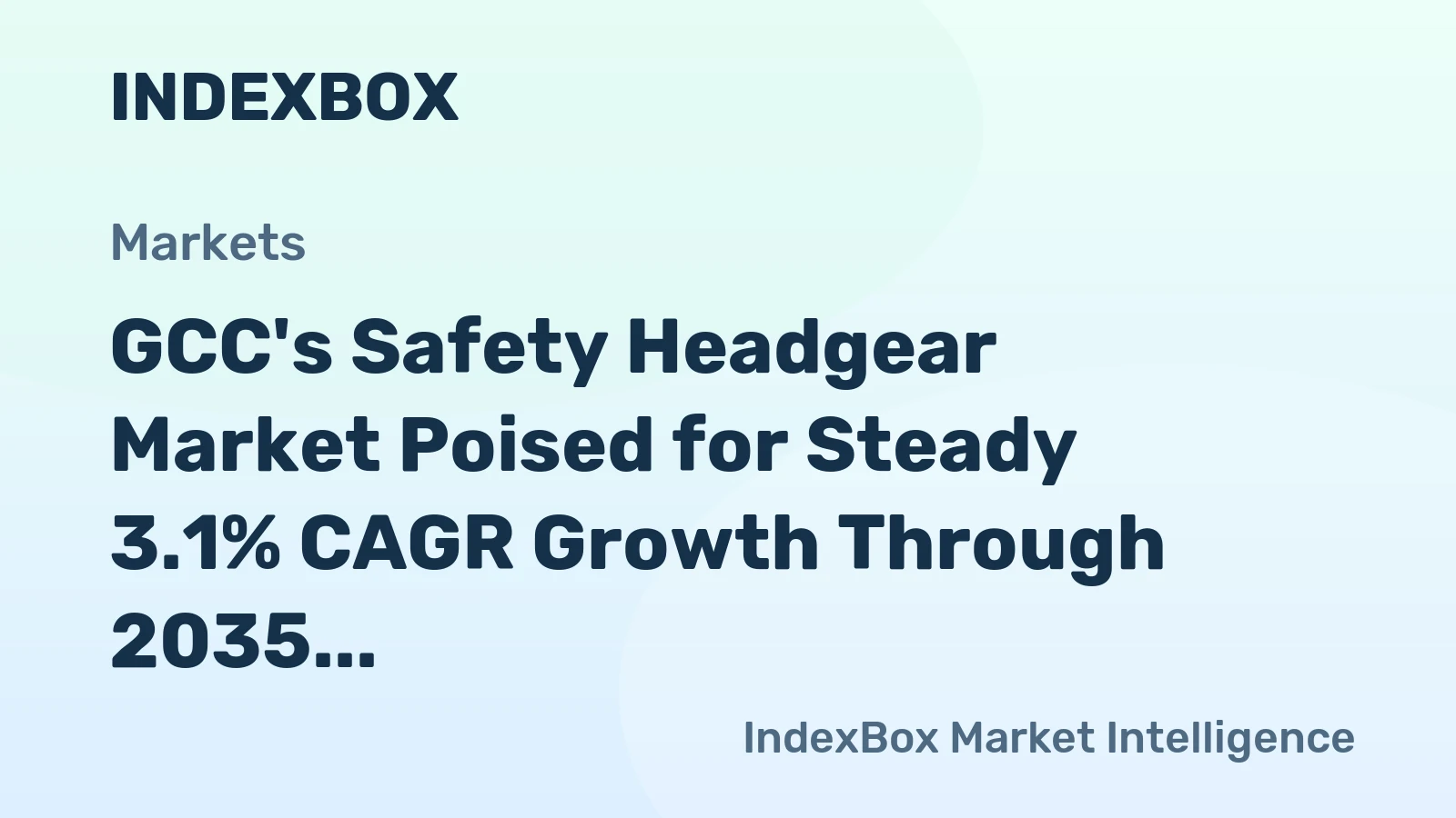 GCC's Safety Headgear Market Poised for Steady 3.1% CAGR Growth Through 2035