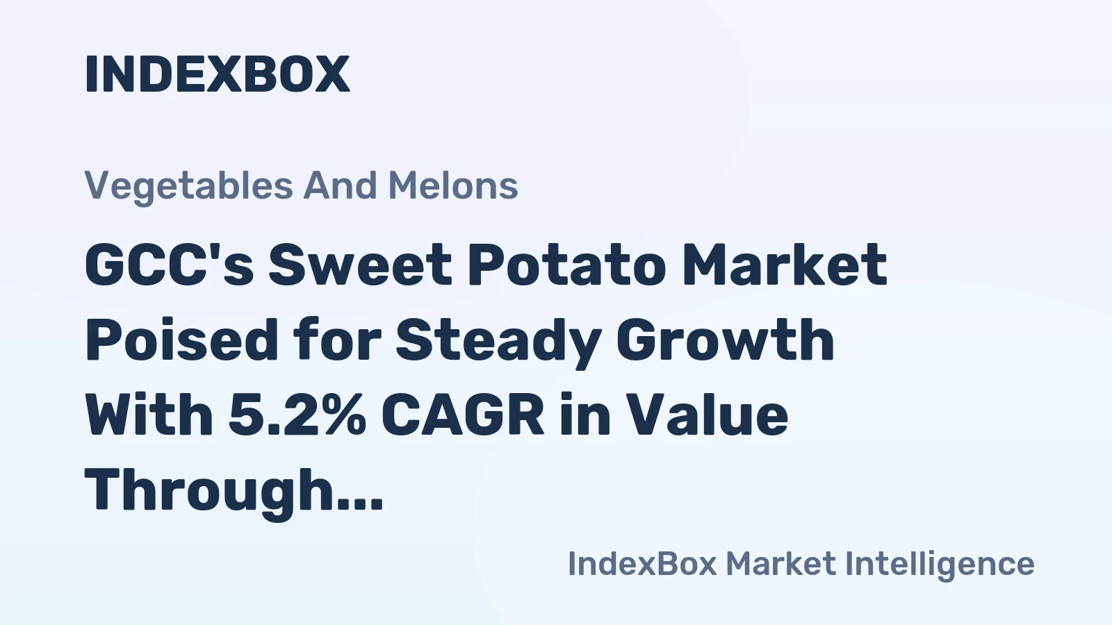 GCC's Sweet Potato Market Poised for Steady Growth With 5.2% CAGR in Value Through 2035