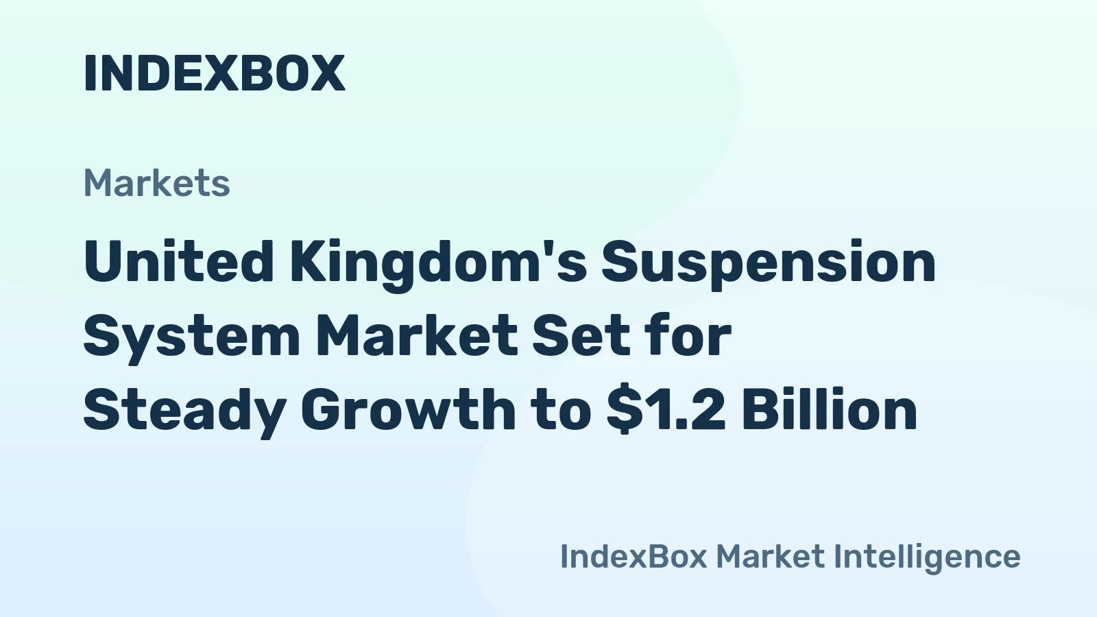 United Kingdom's Suspension System Market Set for Steady Growth to $1.2 Billion