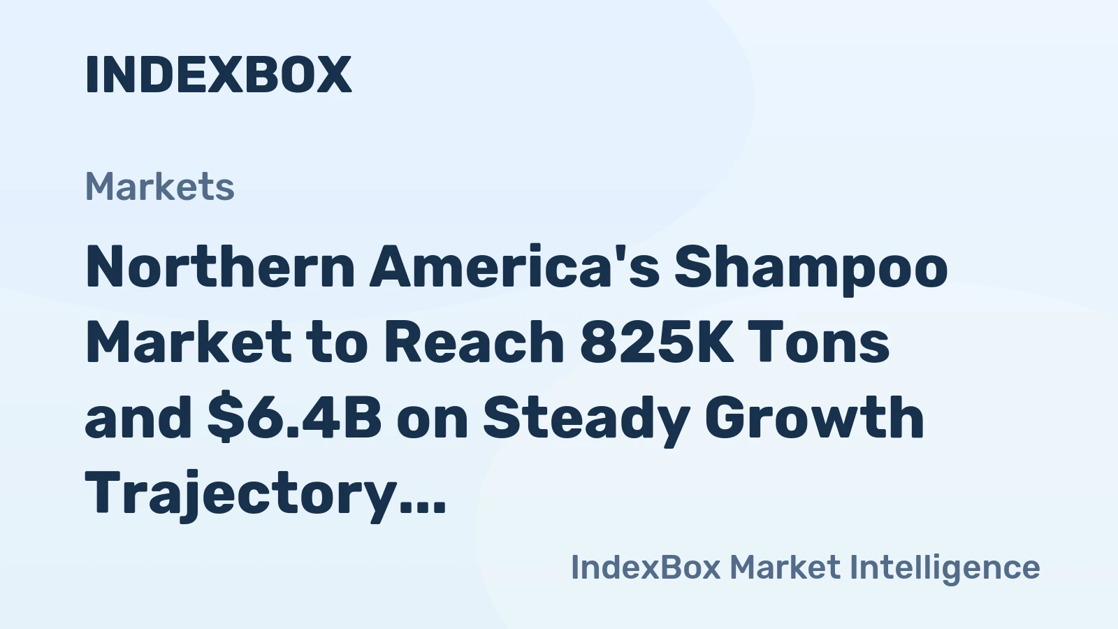 Northern America's Shampoo Market to Reach 825K Tons and $6.4B on Steady Growth Trajectory
