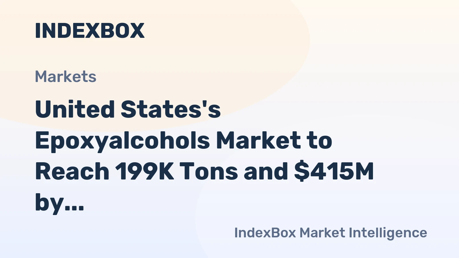 United States's Epoxyalcohols Market to Reach 199K Tons and $415M by 2035