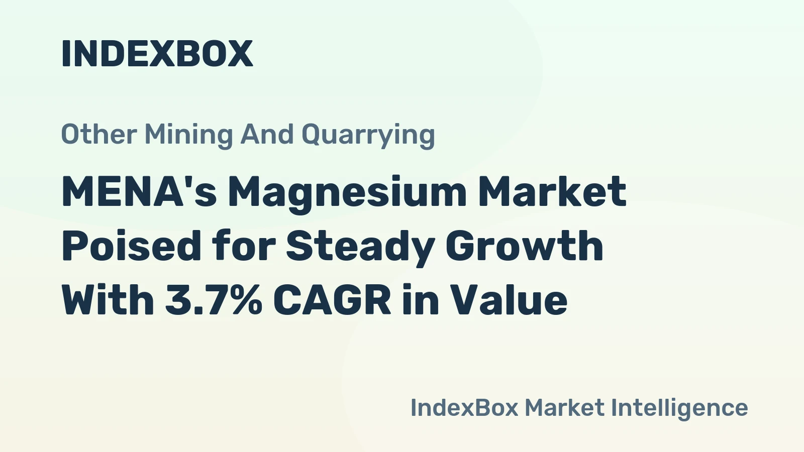 MENA's Magnesium Market Poised for Steady Growth With 3.7% CAGR in Value
