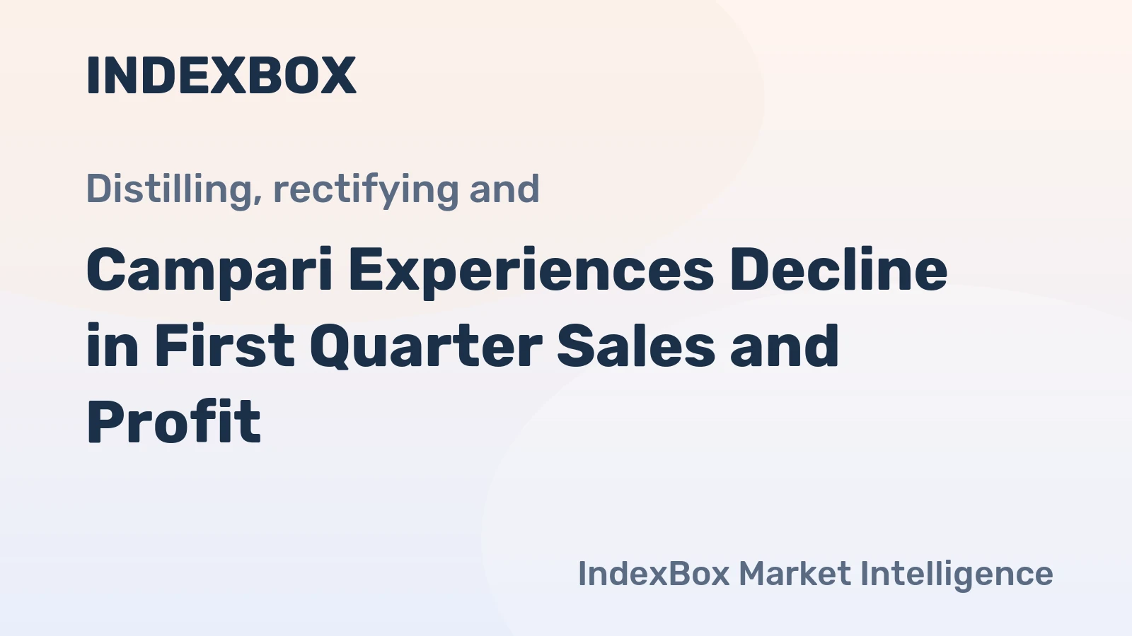 Campari Experiences Decline in First Quarter Sales and Profit
