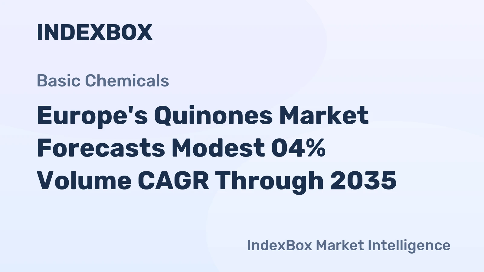 Europe's Quinones Market Forecasts Modest 04% Volume CAGR Through 2035