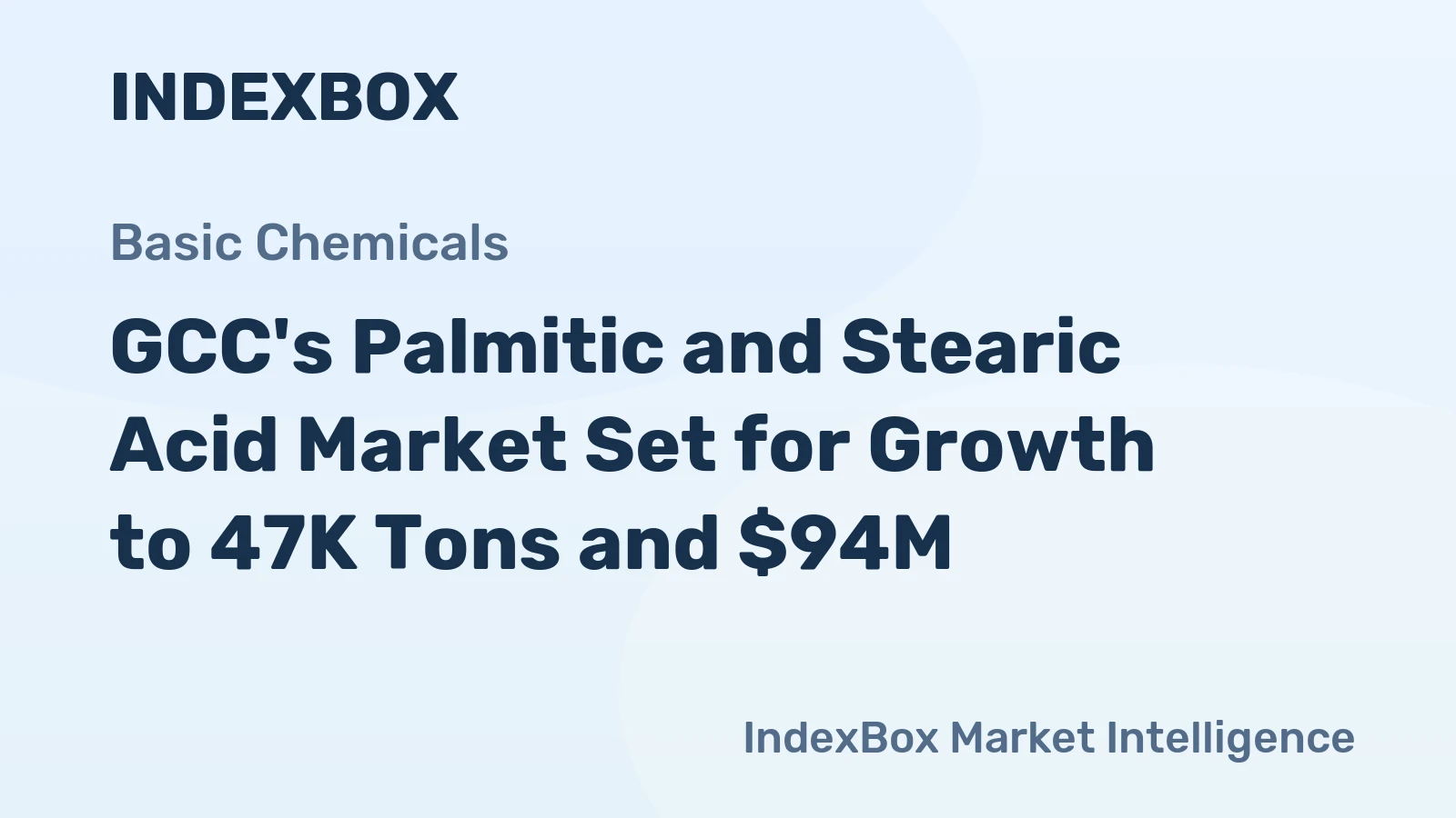 GCC's Palmitic and Stearic Acid Market Set for Growth to 47K Tons and $94M