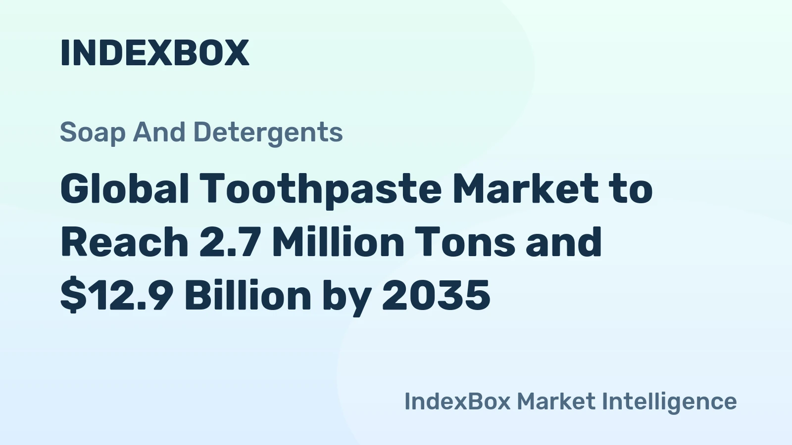 Global Toothpaste Market to Reach 2.7 Million Tons and $12.9 Billion by 2035