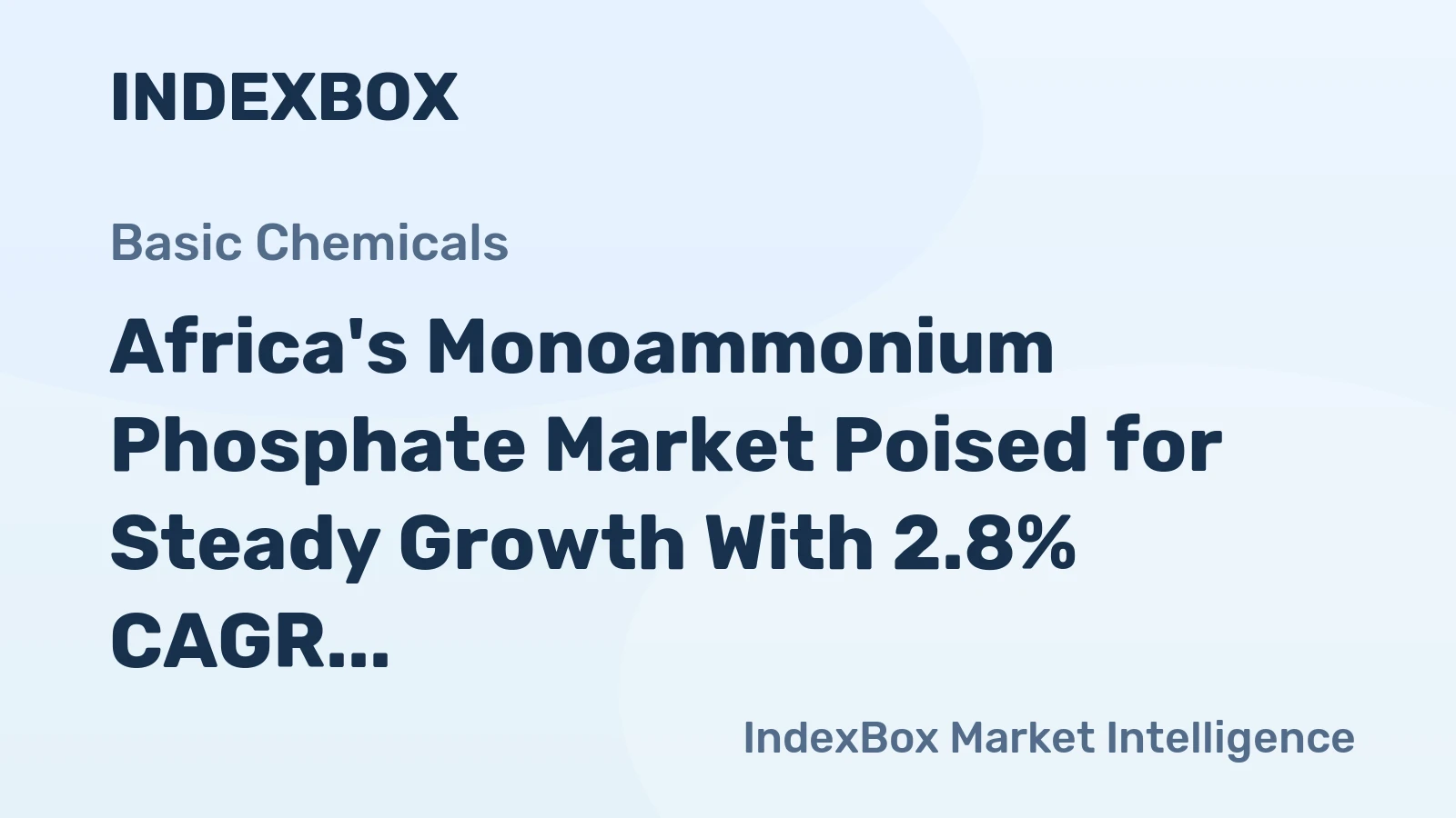 Africa's Monoammonium Phosphate Market Poised for Steady Growth With 2.8% CAGR in Value Through 2035
