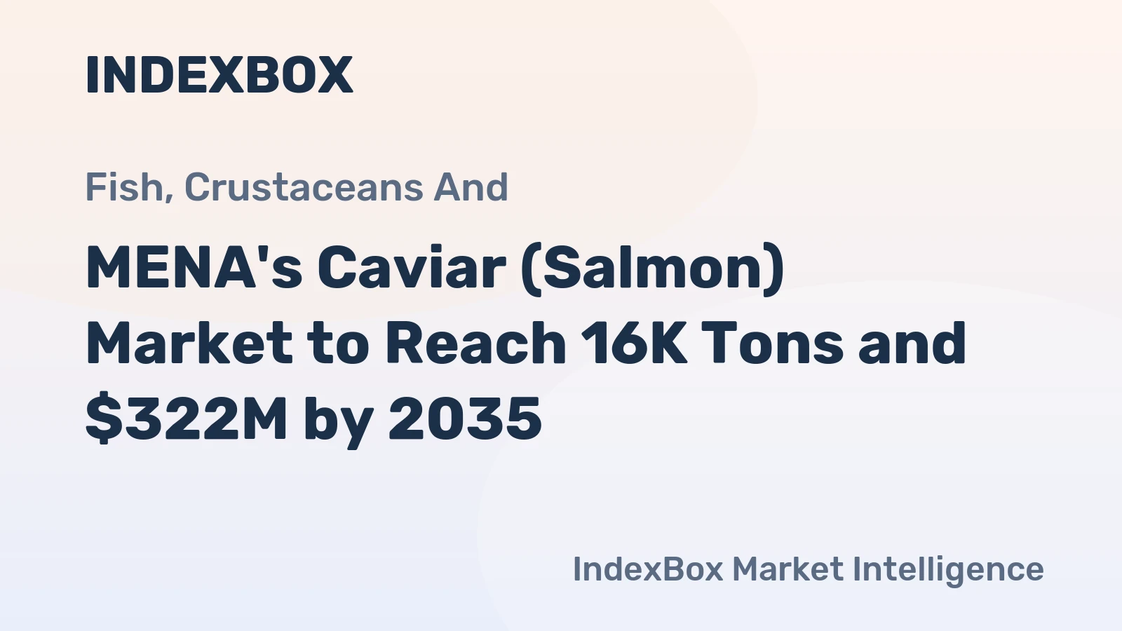 MENA's Caviar (Salmon) Market to Reach 16K Tons and $322M by 2035