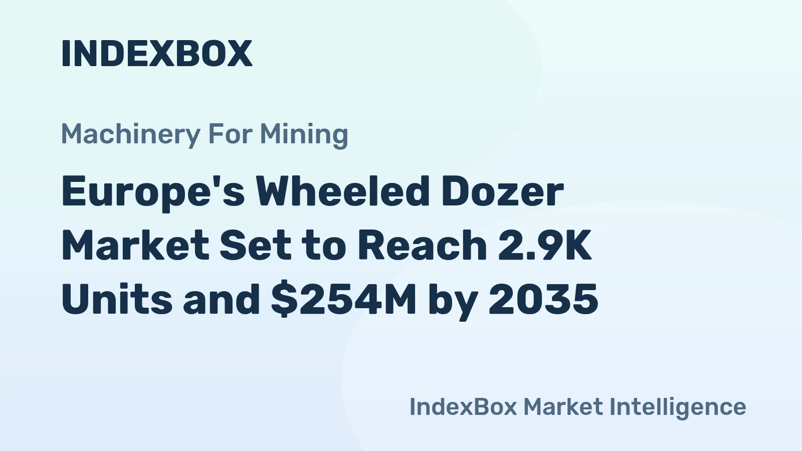 Europe's Wheeled Dozer Market Set to Reach 2.9K Units and $254M by 2035