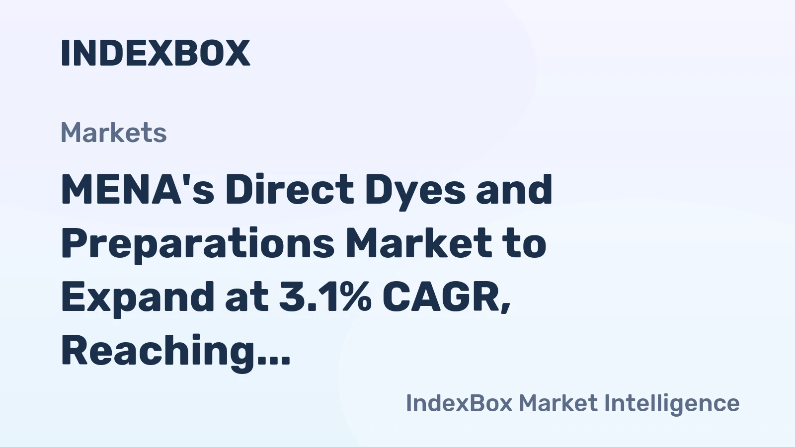 MENA's Direct Dyes and Preparations Market to Expand at 3.1% CAGR, Reaching 39K Tons by 2035