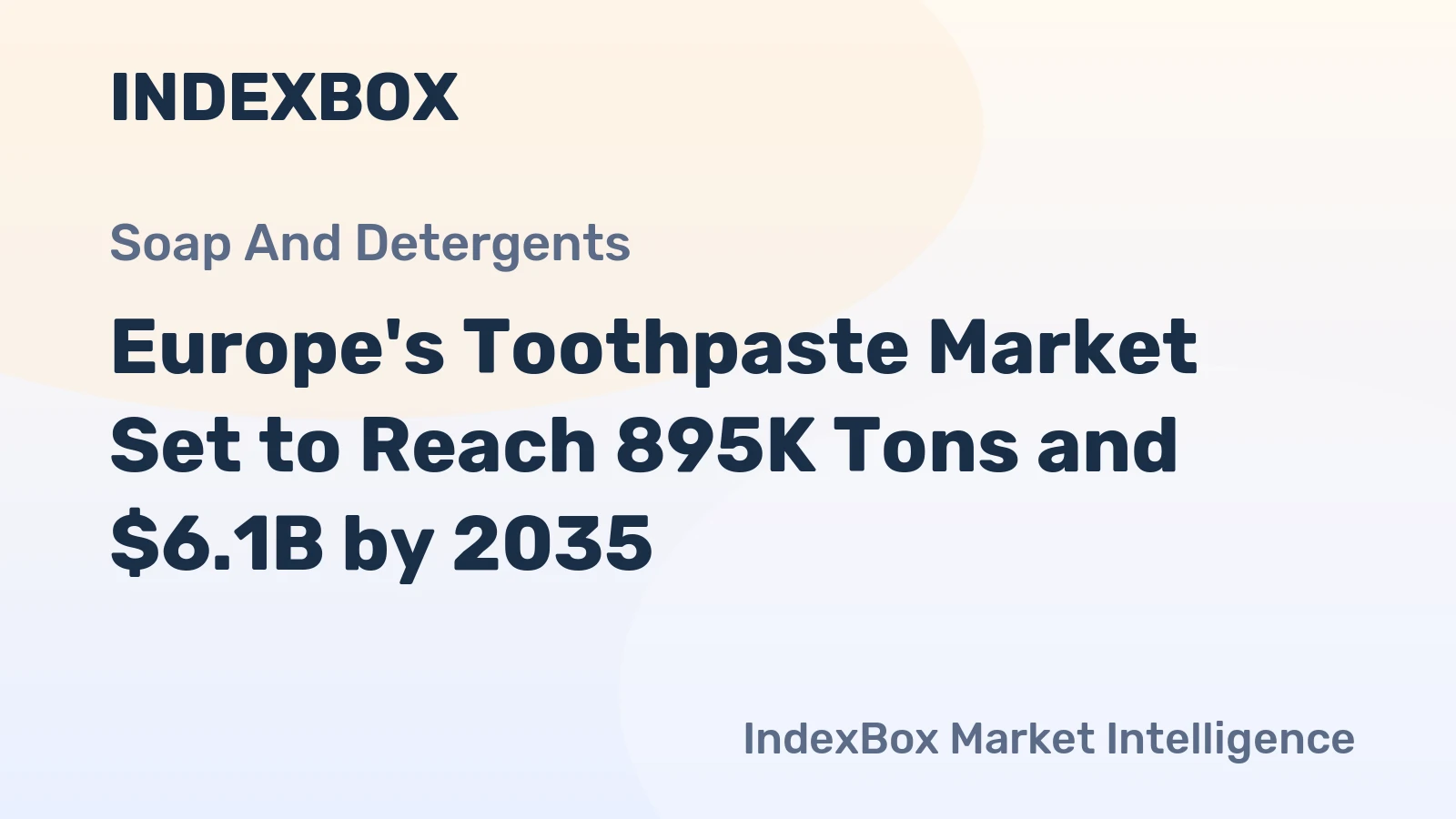 Europe's Toothpaste Market Set to Reach 895K Tons and $6.1B by 2035