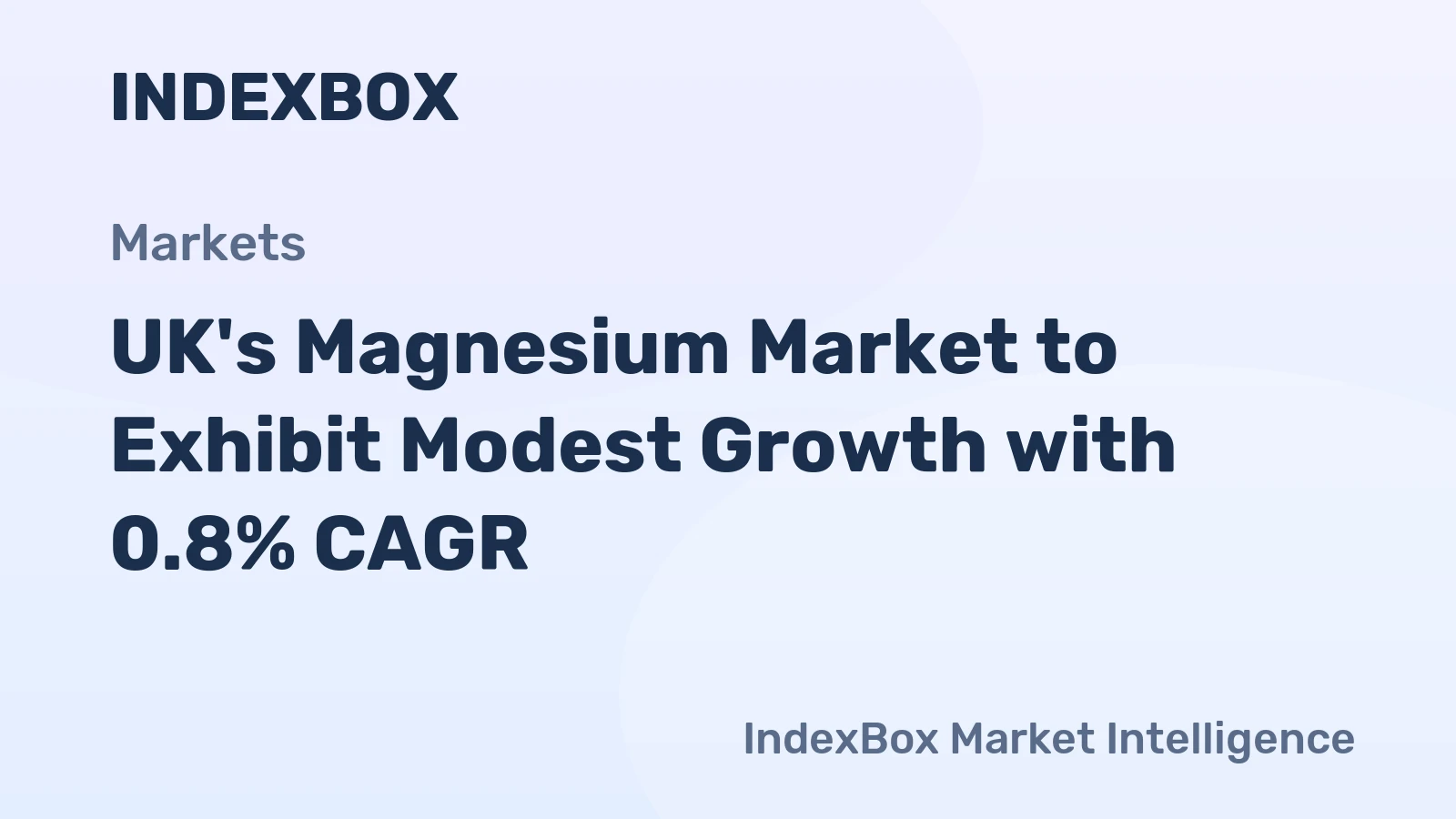 UK's Magnesium Market to Exhibit Modest Growth with 0.8% CAGR
