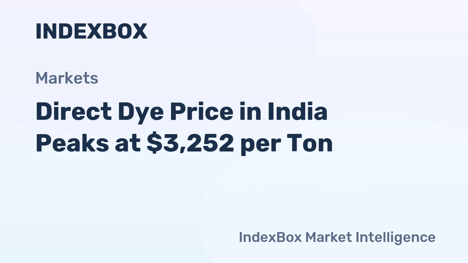 Direct Dye Price in India Peaks at $3,252 per Ton