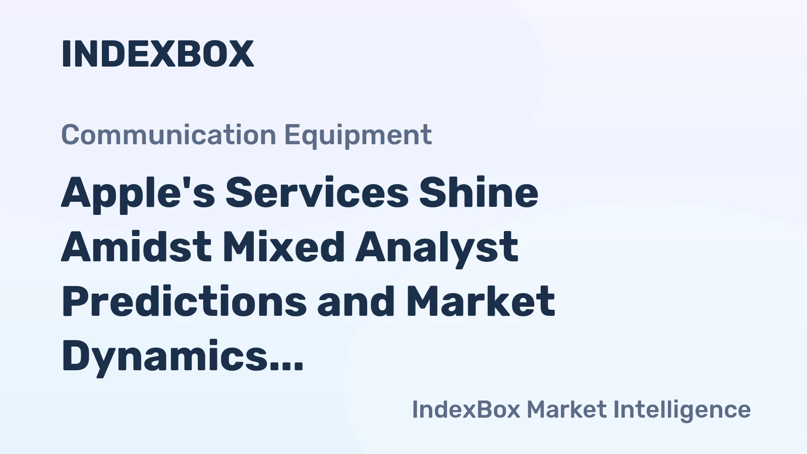 Apple's Services Shine Amidst Mixed Analyst Predictions and Market Dynamics