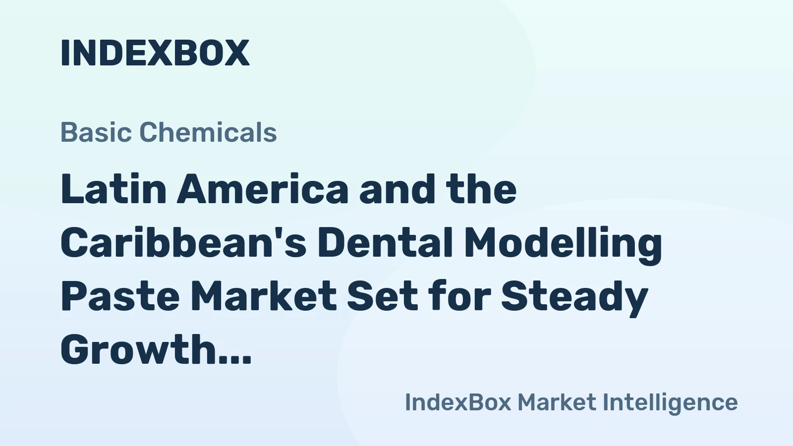 Latin America and the Caribbean's Dental Modelling Paste Market Set for Steady Growth with 2 1% CAGR