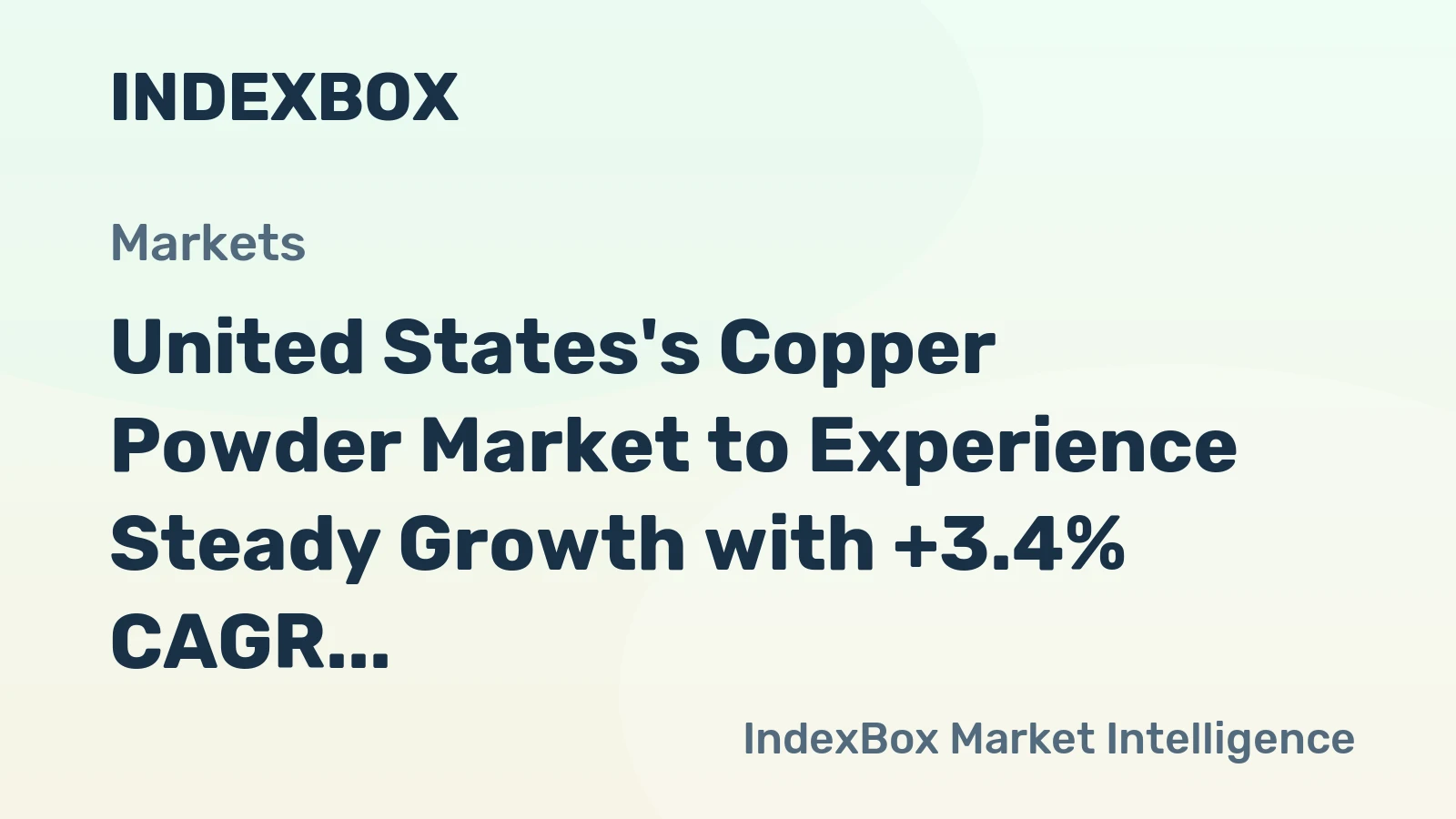United States's Copper Powder Market to Experience Steady Growth with +3.4% CAGR, Reaching $342M by 2035