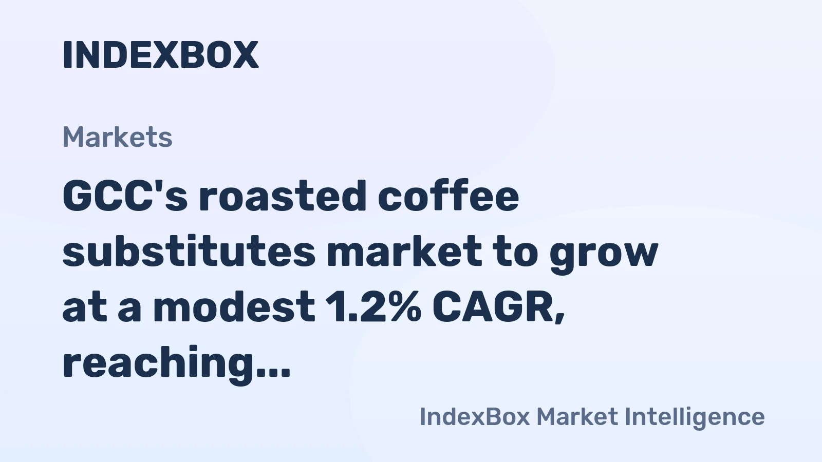 GCC's roasted coffee substitutes market to grow at a modest 1.2% CAGR, reaching $58M by 2035.