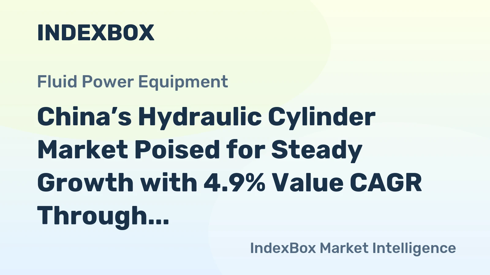 China’s Hydraulic Cylinder Market Poised for Steady Growth with 4.9% Value CAGR Through 2035