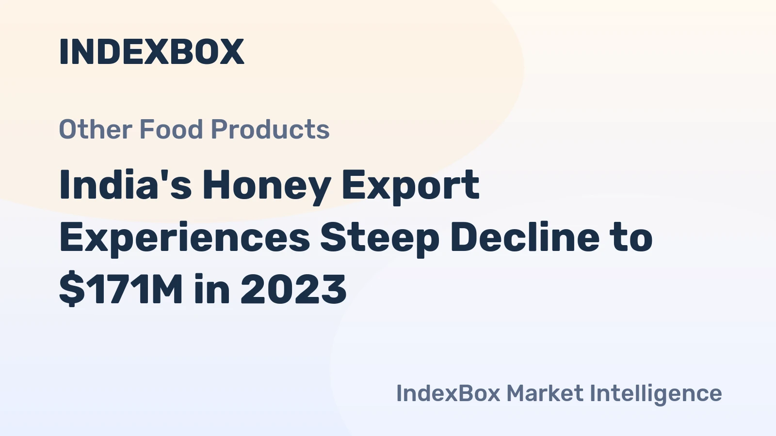 India's Honey Export Experiences Steep Decline to $171M in 2023