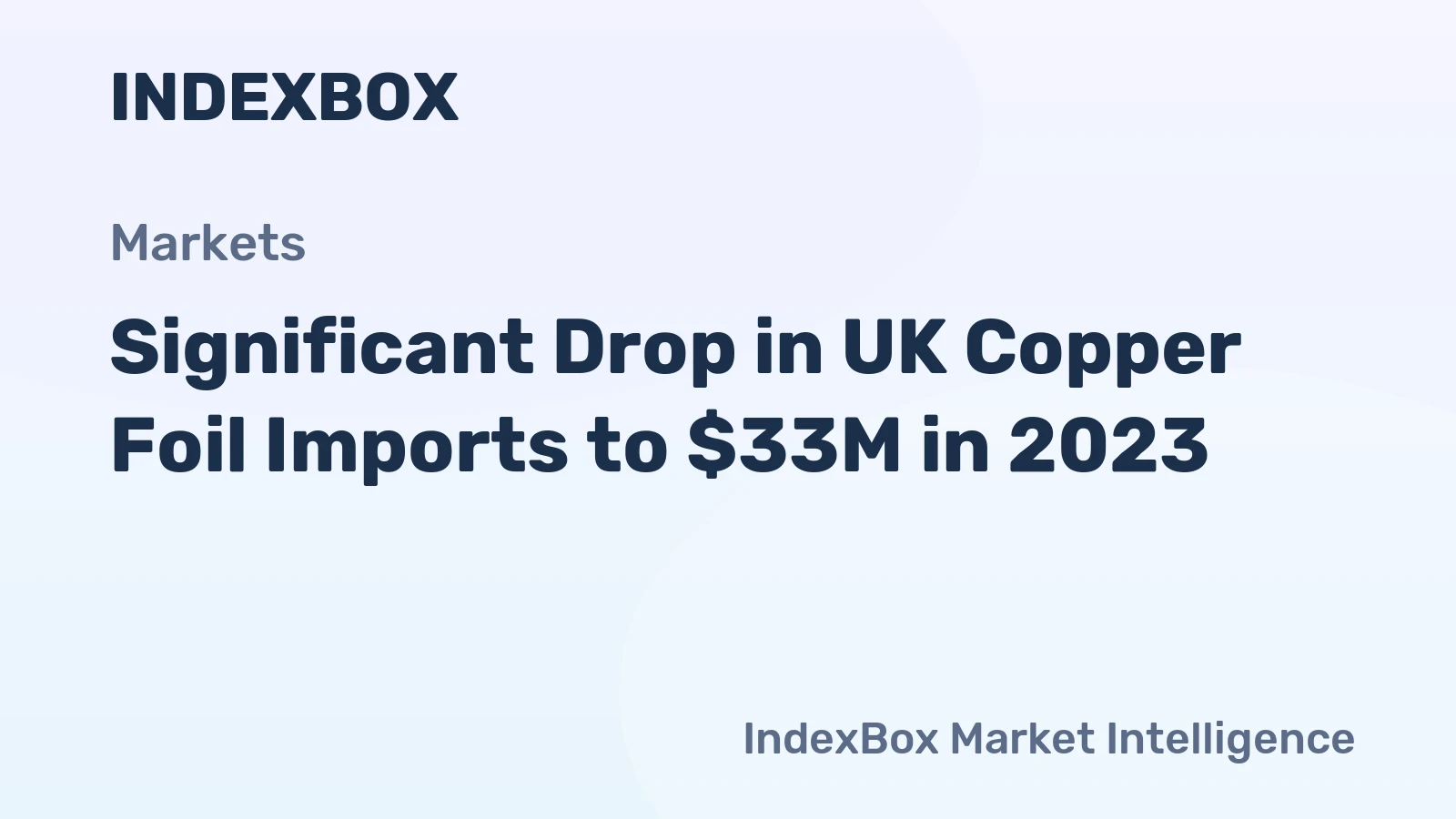 Significant Drop in UK Copper Foil Imports to $33M in 2023